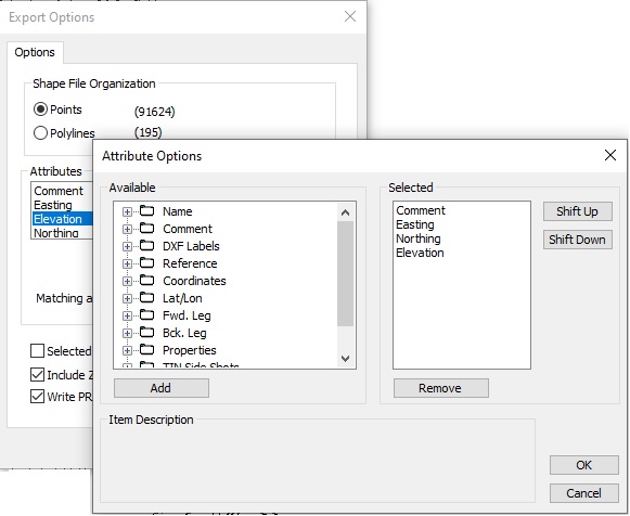 Exporting A Terrain File Terx To An Arcview Shape File